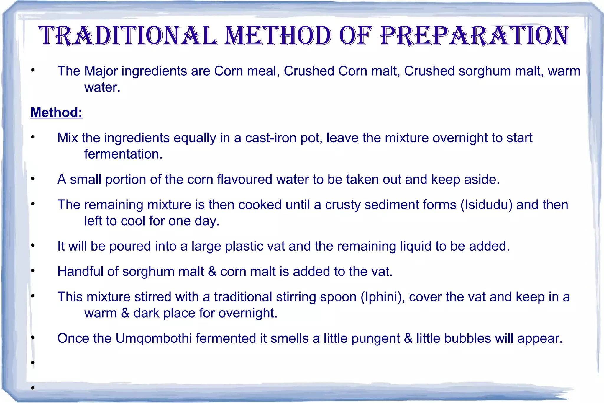 Authenticated foods south africa | ODP