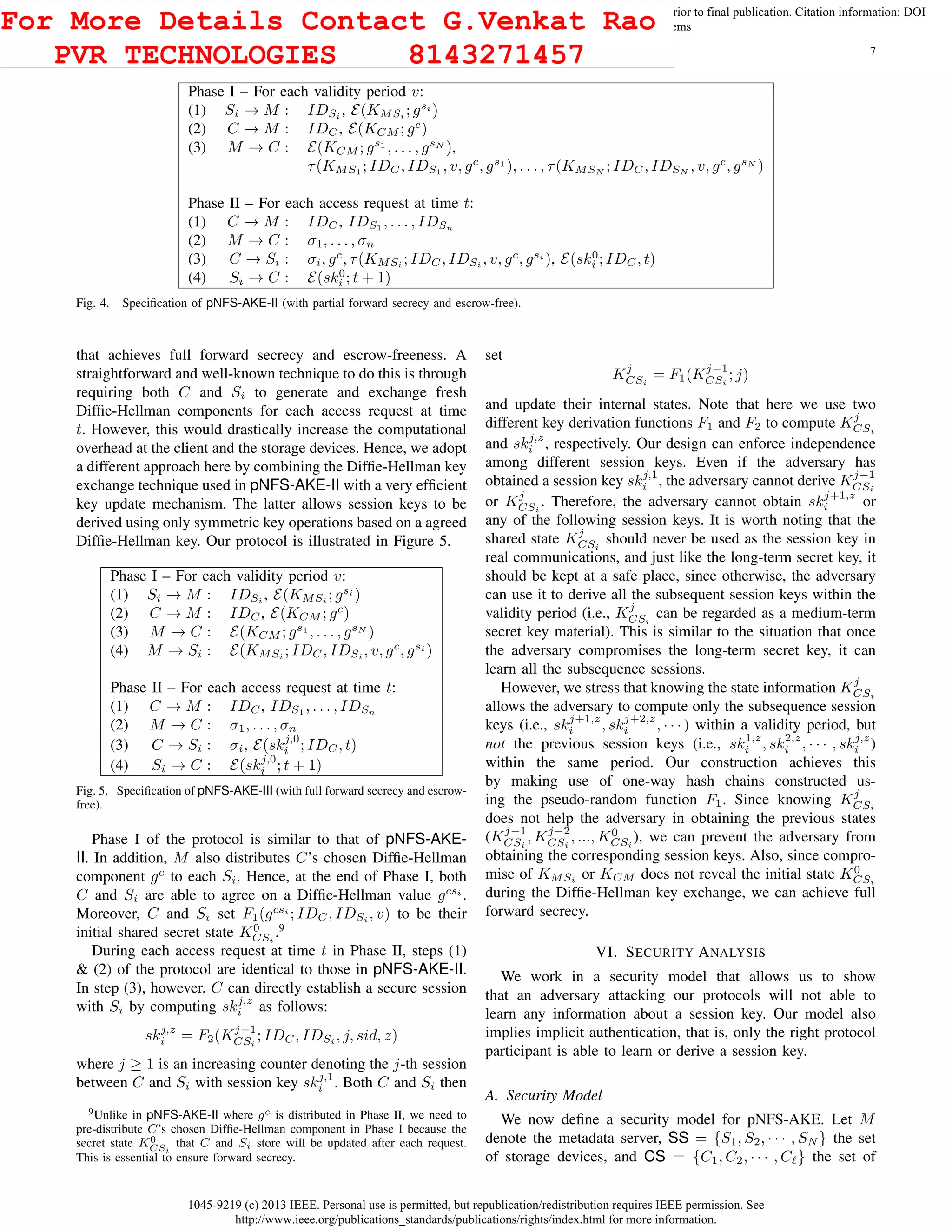 Authenticated key exchange protocols for parallel network file systems | PDF | Computer ...