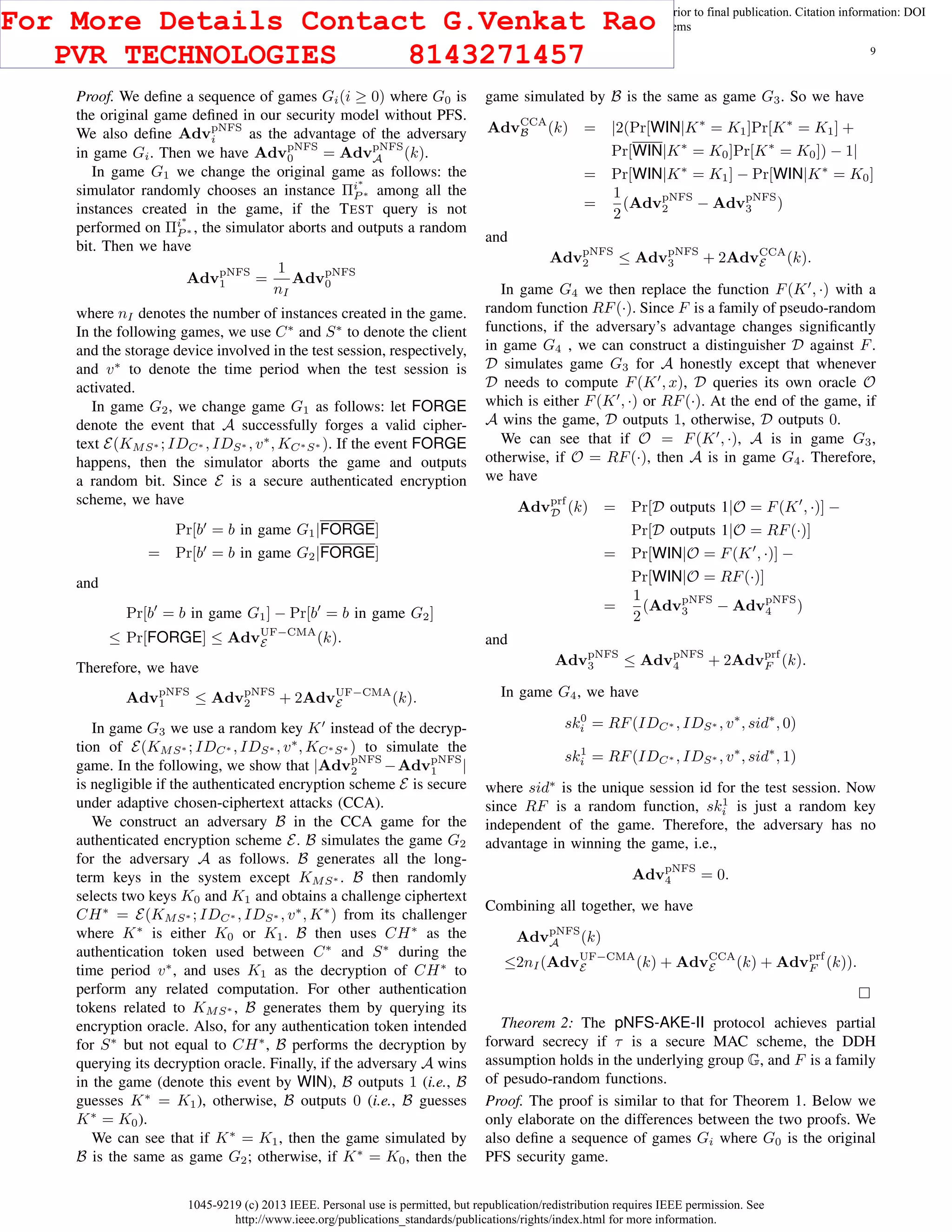 Authenticated key exchange protocols for parallel network file systems | PDF | Computer ...