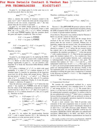 Authenticated key exchange protocols for parallel network file systems | PDF | Computer ...