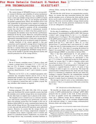 Authenticated key exchange protocols for parallel network file systems | PDF | Computer ...