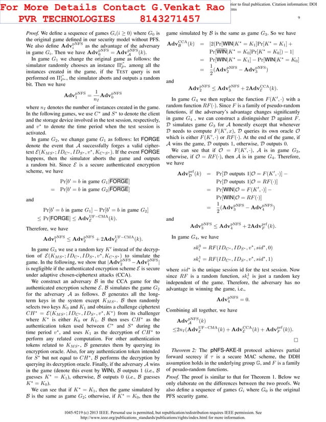 Authenticated key exchange protocols for parallel network file systems | PDF | Computer ...