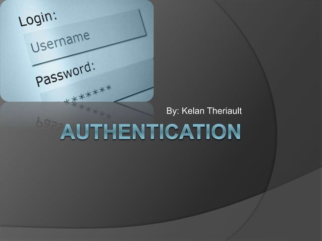 Authentication | PPT