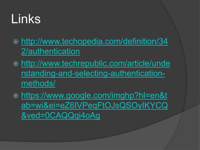 Authentication | PPT