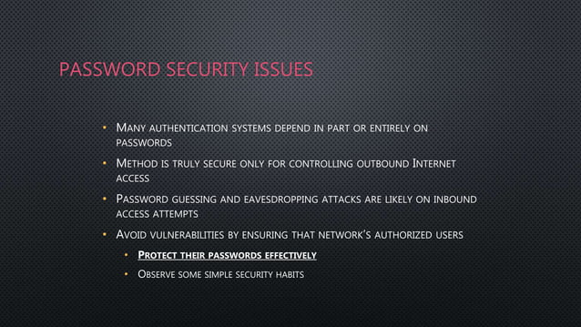 Authentication | PPTX | Operating Systems | Computer Software and Applications