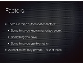 User Authentication Overview | PDF