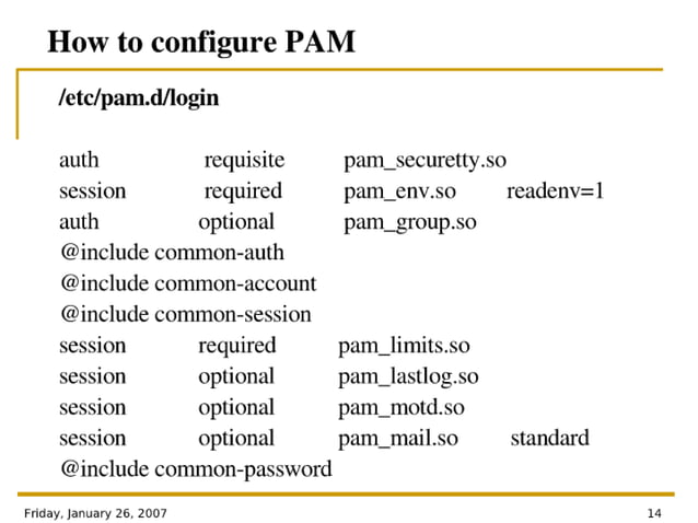 Authentication Modules For Linux Pam Architecture Ppt