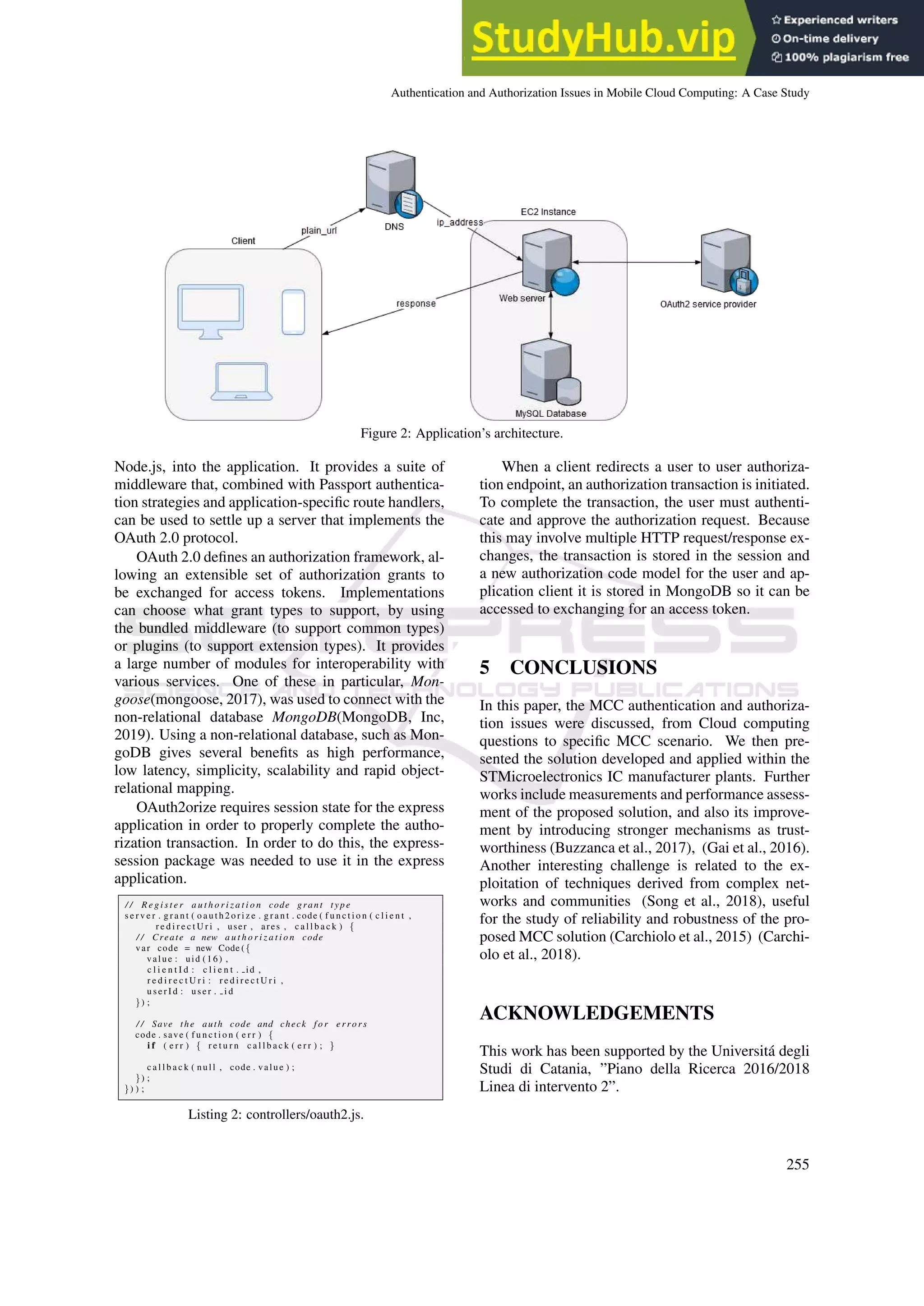 Authentication And Authorization Issues In Mobile Cloud Computing A ...