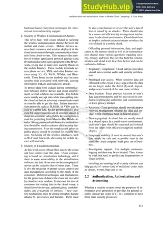 Authentication And Authorization Issues In Mobile Cloud Computing A Case Study | PDF