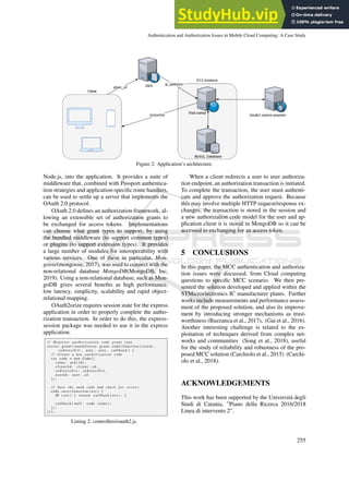 Authentication And Authorization Issues In Mobile Cloud Computing A Case Study | PDF