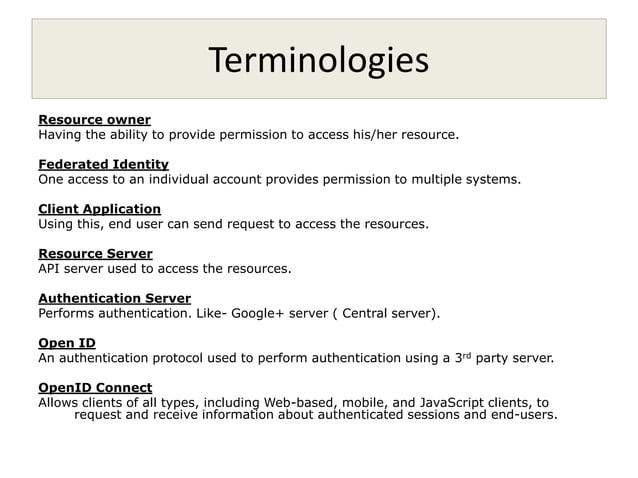 Authentication and single sign on (sso) | PPT