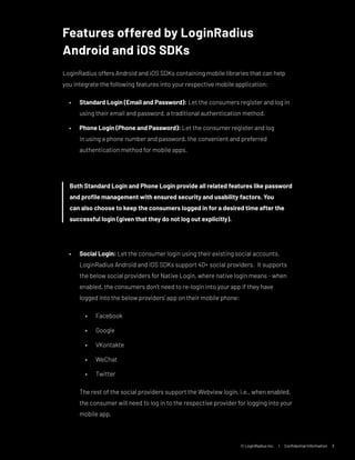 LoginRadius Guide to Authentication and SSO for Native Mobile Apps | PDF