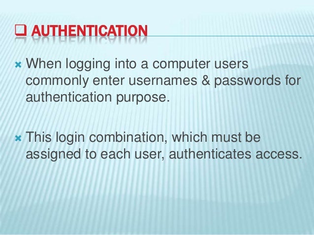 Authentication Authorization Accounting Aaa Slides