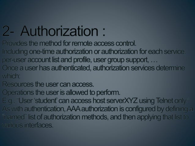 Authentication, authorization, and accounting Nawaf-Sultan | PPTX