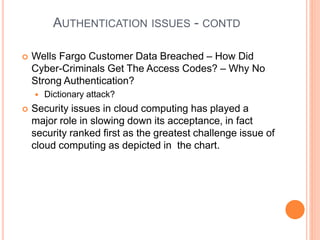 Authentication in cloud computing | PPTX