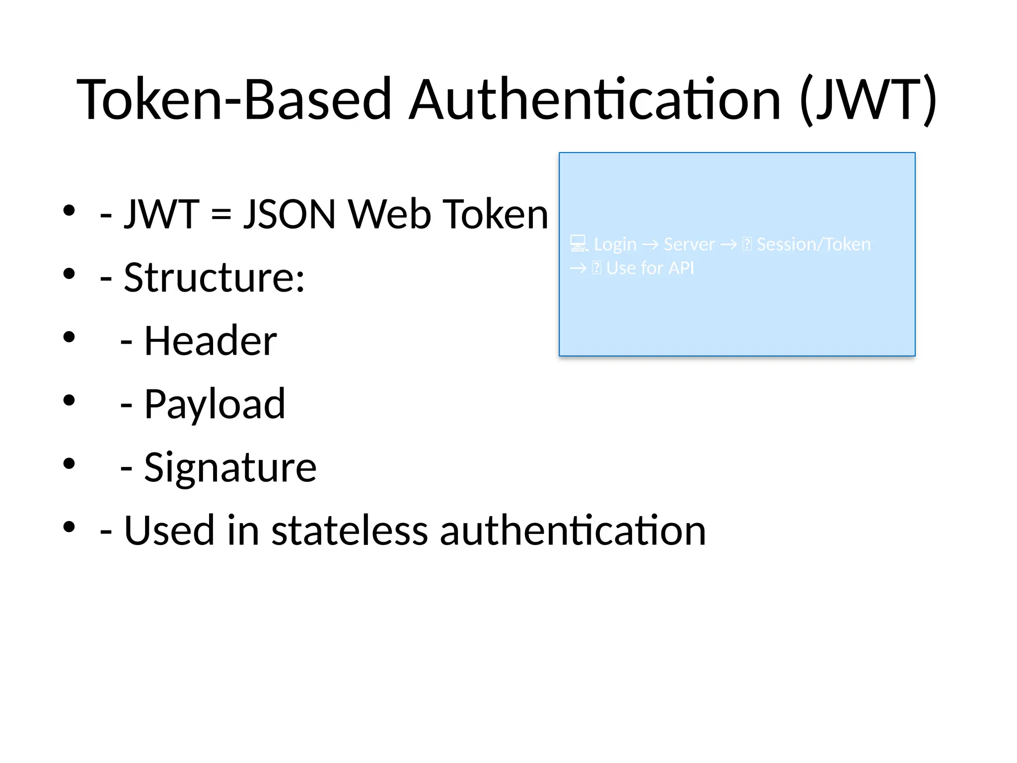 Authentication Flow with visual representation | PPTX
