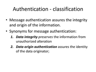 Authentication in IoTProtocol mainly used in cryptography and network ...