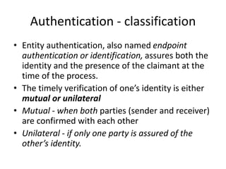 Authentication in IoTProtocol mainly used in cryptography and network ...
