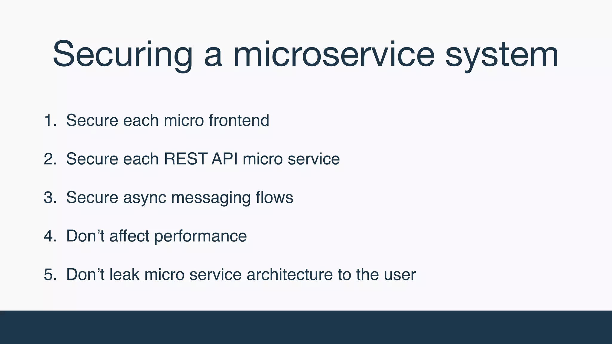 Authentication in microservice systems - fsto 2017