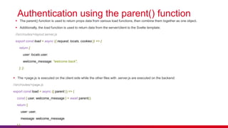 Authentication in Svelte using cookies.pptx