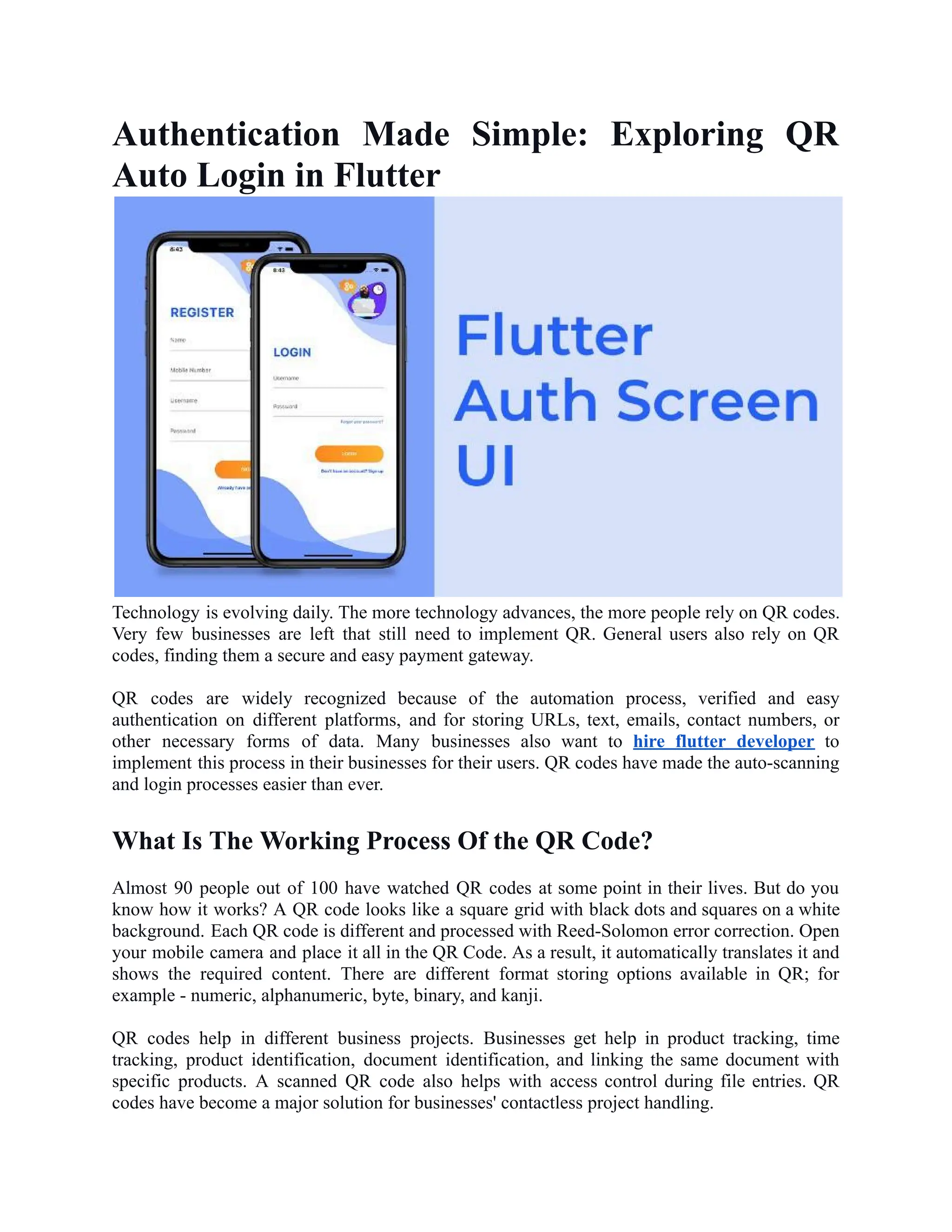 Authentication Made Simple - Exploring QR Auto Login in Flutter.pdf