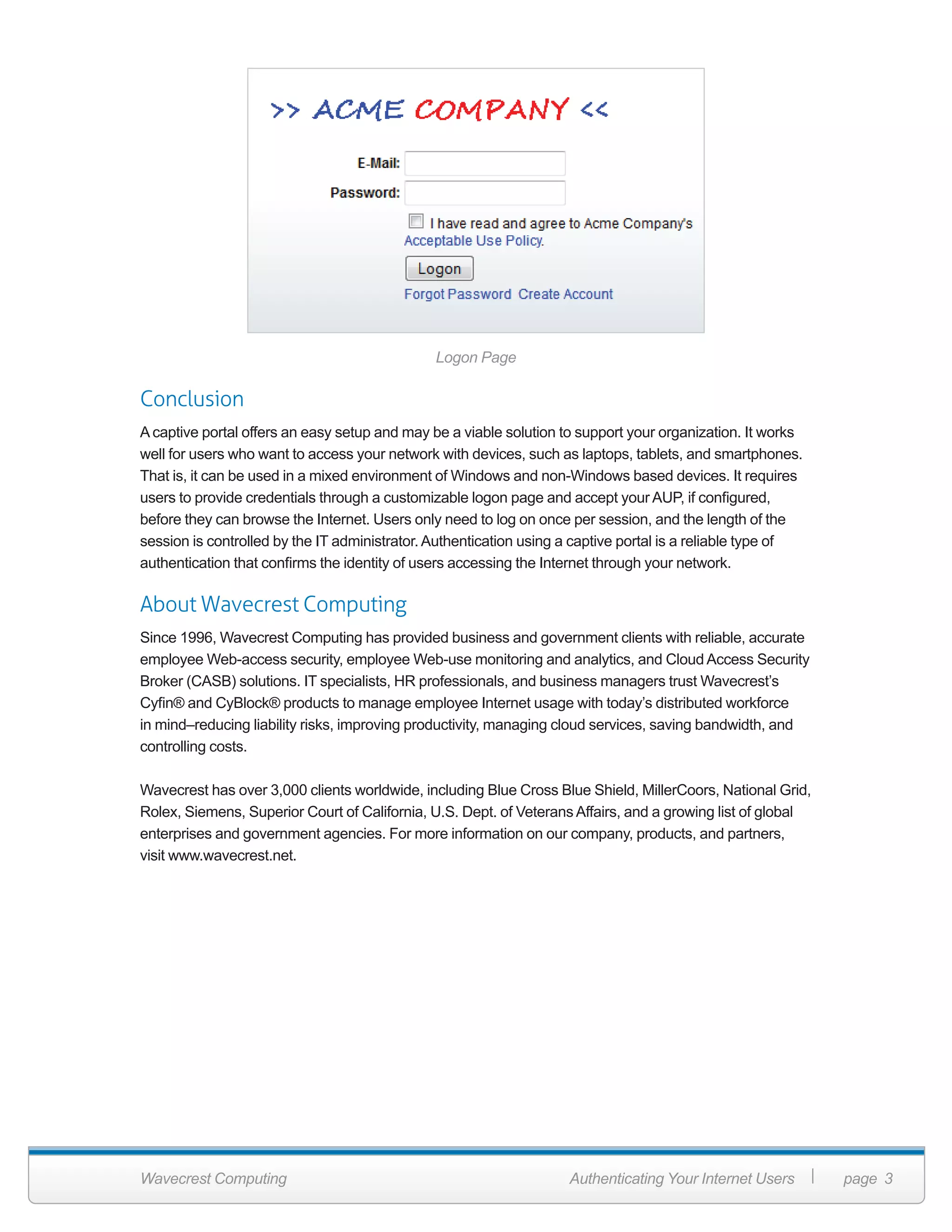 Authentication With Captive Portal | PDF