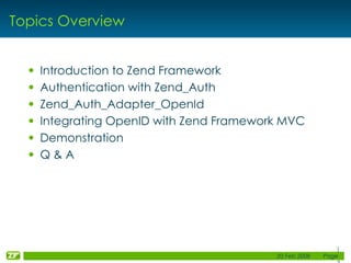 Authentication with zend framework | PPT