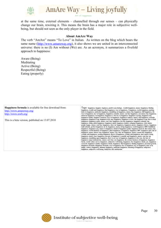 Authentic happiness formula | PDF