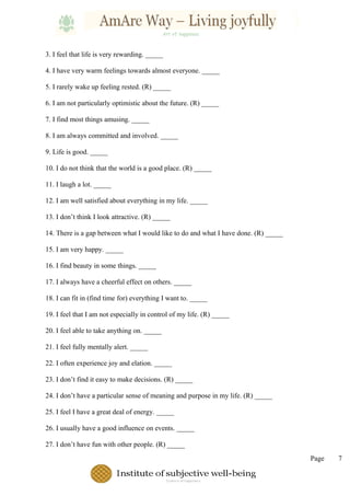 Authentic happiness formula | PDF