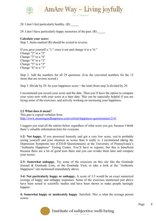 Authentic happiness formula | PDF