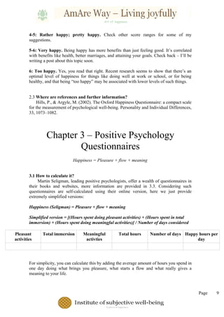 Authentic happiness formula | PDF