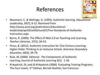 Authentic Instruction | PPTX | Educational Assessment | Education