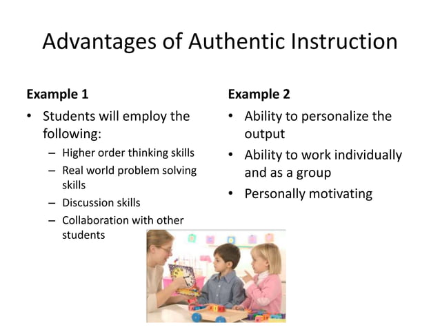 Authentic Instruction | PPTX | Educational Assessment | Education