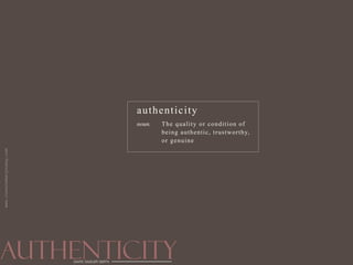 Authenticity | PPT