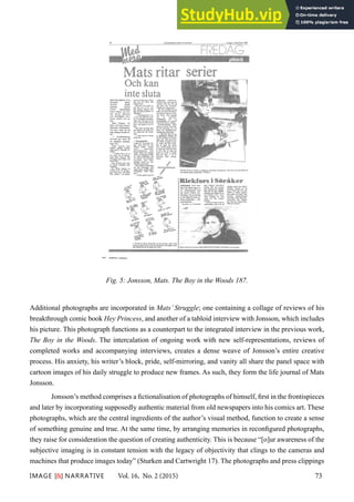 Authenticity In Graphic Memoirs. Two Nordic Examples | PDF