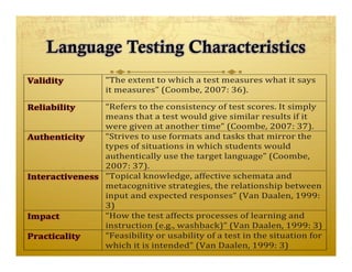 Understanding Authenticity in Language Teaching & Assessment | PDF