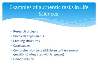 Authentic learning | PPTX