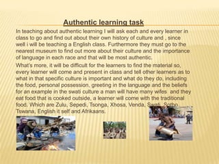 Authentic learning | PPTX | Education