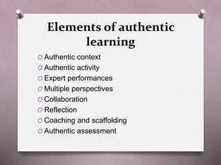 Authentic learning | PPT