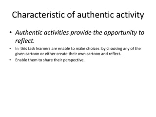 Authentic learning activity | PPT