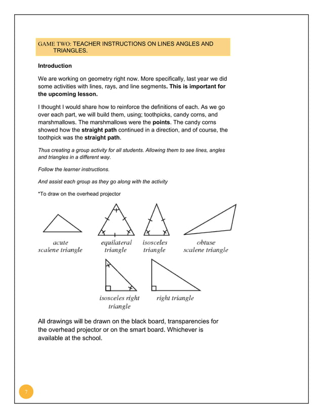 Lesson plan on Pythagoras and Introduction to Euclidean Geometry | PDF