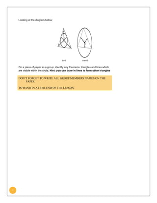 Lesson plan on Pythagoras and Introduction to Euclidean Geometry | DOC