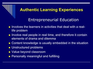 Authentic Learning Experience | PPT