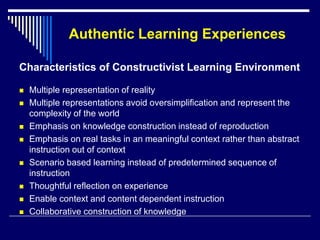 Authentic Learning Experience | PPT