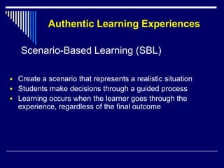 Authentic Learning Experience | PPT