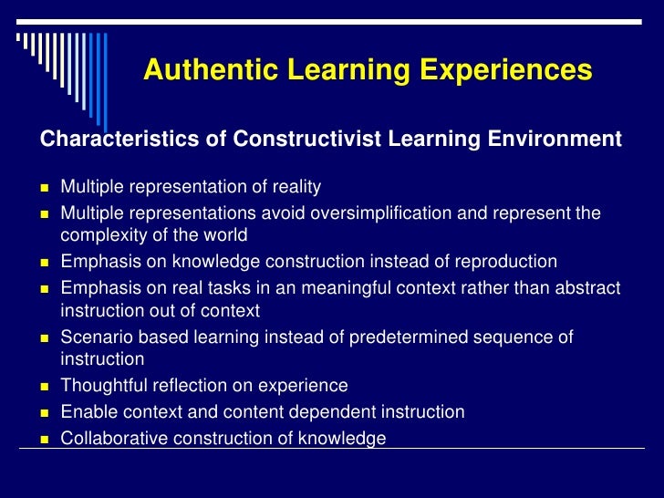 Authentic Learning Experience