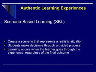 Authentic Learning Experience | PPT