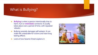 Authentic learning task ( Self-Esteem and Bullying) | PPT