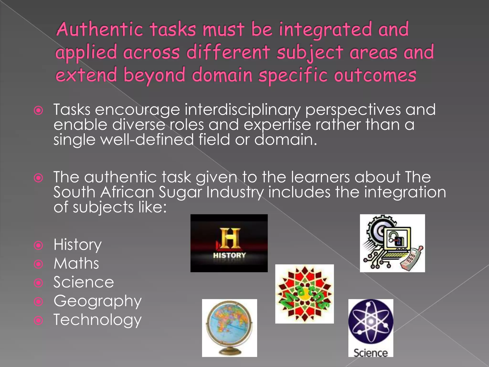 Authentic learning tasks | PPT