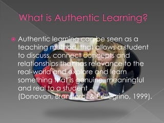 Authentic learning tasks | PPT